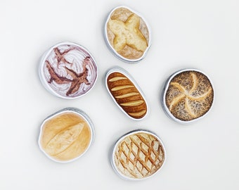 Clay Bread Magnets - Etsy