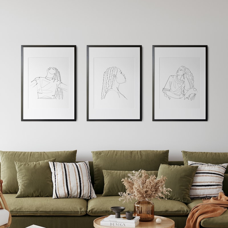 African Line Art - Etsy