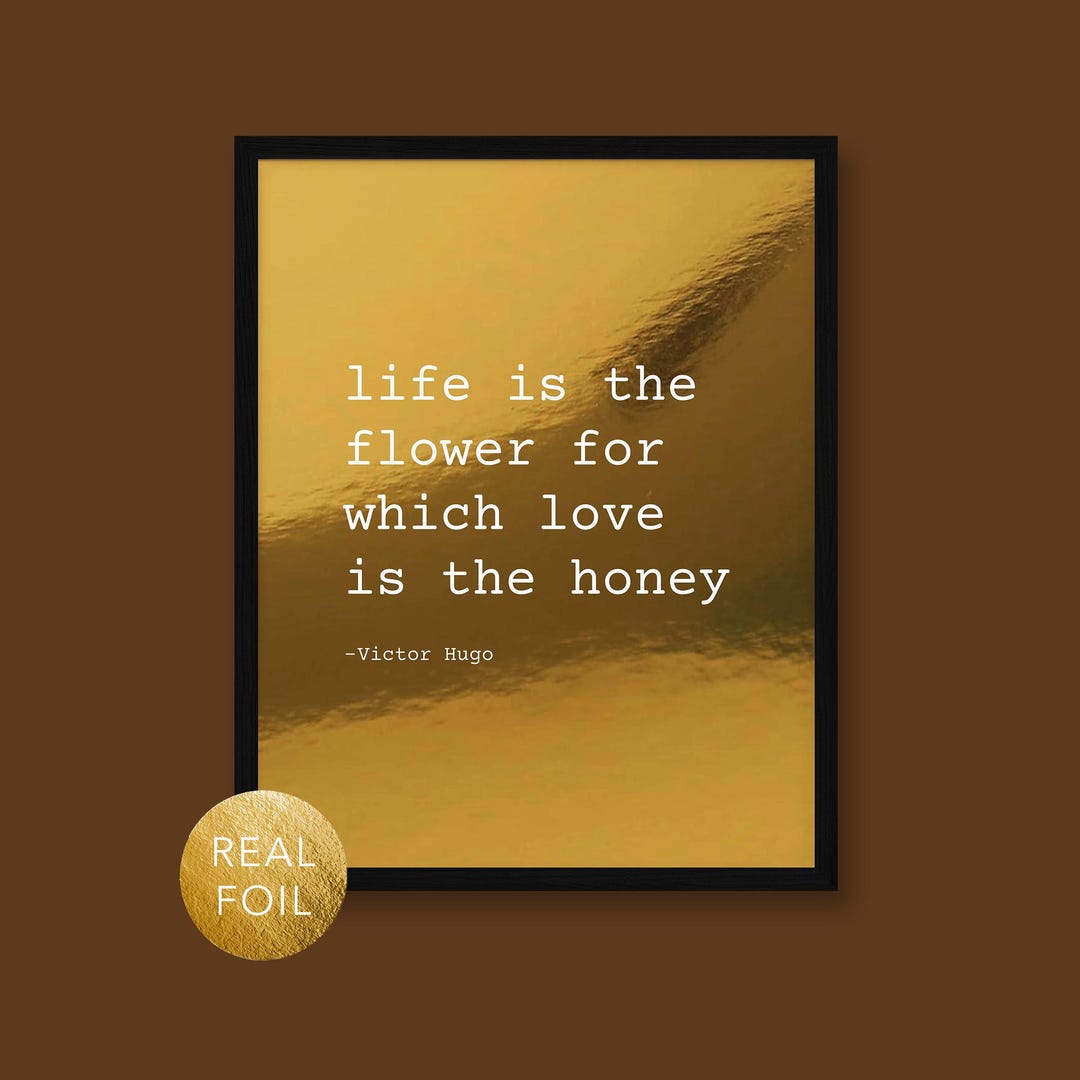 Inspirational Modern Typography Art, Life is for the Flower for Which ...