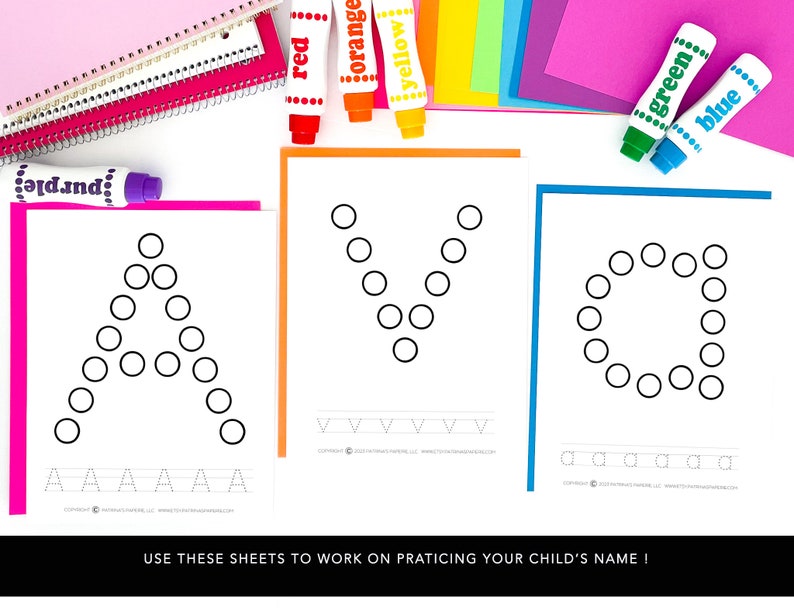 Dot Marker ABC and 123 Tracing Worksheets (digital Download) - Etsy