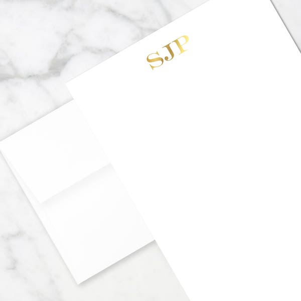 Personalized Gold Foil Stationary - Etsy