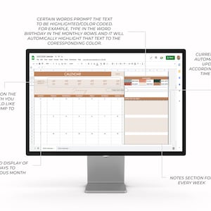 2023-2024 Google Sheets Planner, Google Sheet Calendar, Google Sheets ...
