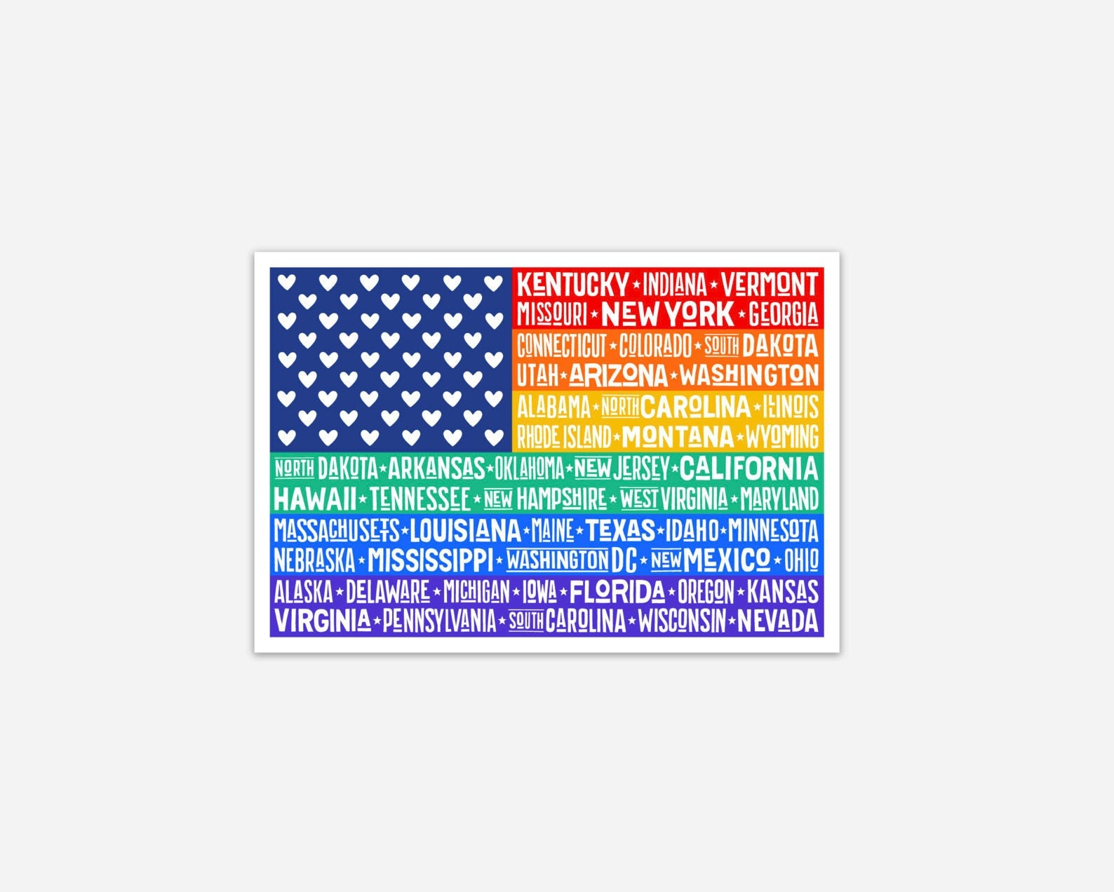 Pride Flag American Flag Rainbow Magnet LGBTQ Pride Magnet - Etsy