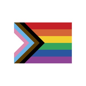 Progress Pride Flag in Heart, Rainbow Magnet, LGBTQAA Pride Magnet ...