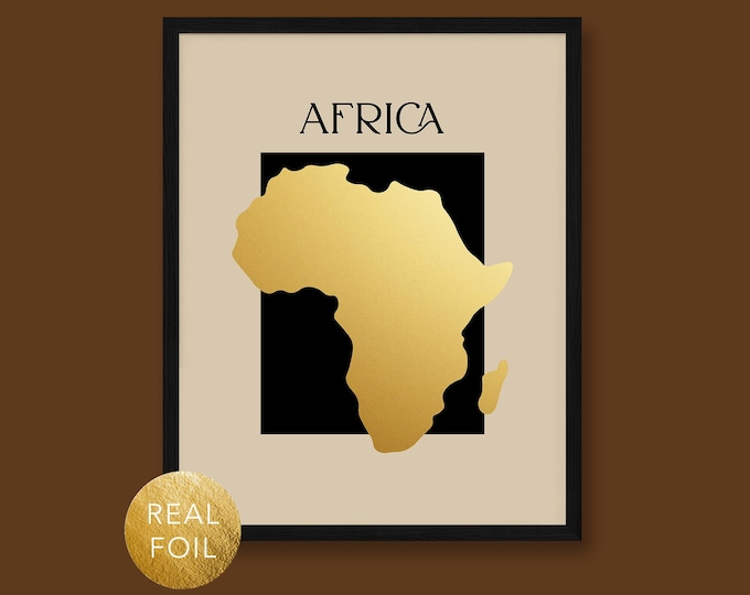 African Gold Map - Etsy Canada