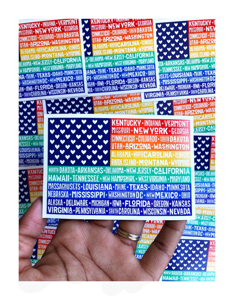 Pride Flag American Flag Rainbow Magnet LGBTQ Pride Magnet - Etsy