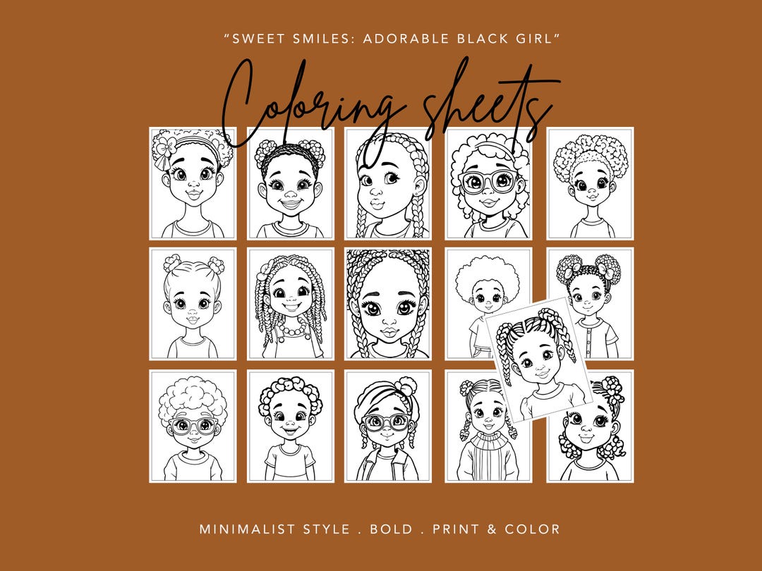 Little Black Girls Coloring Pages Black Girl Magic Coloring African