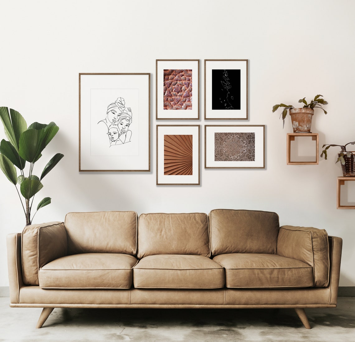BIPOC Mother Print Woman Line Drawing Black Women Art Wall - Etsy