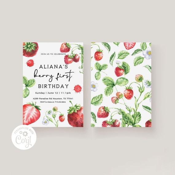 Turning One Birthday Party Invitation Template Digital - Etsy