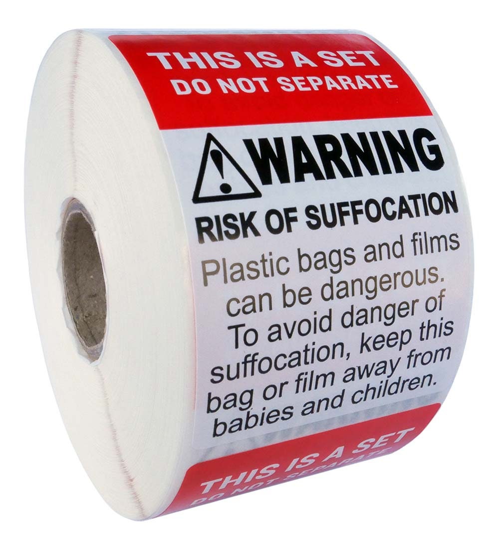 Do Not SEPARATE and SUFFOCATION Warning Combo Labels - Perfect for FBA ...