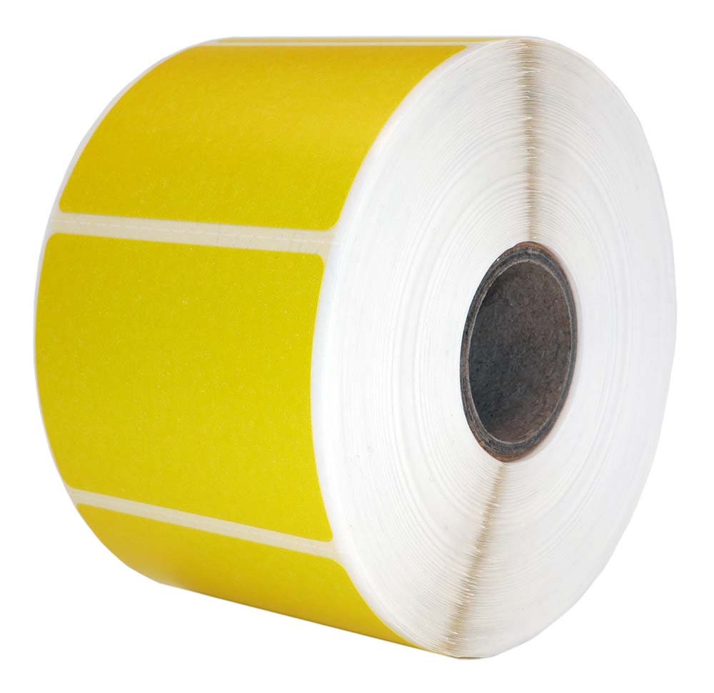ZEBRA / Eltron Compatible COLOR 2x1.5 Labels 2 X 1-1/2 YELLOW Direct ...