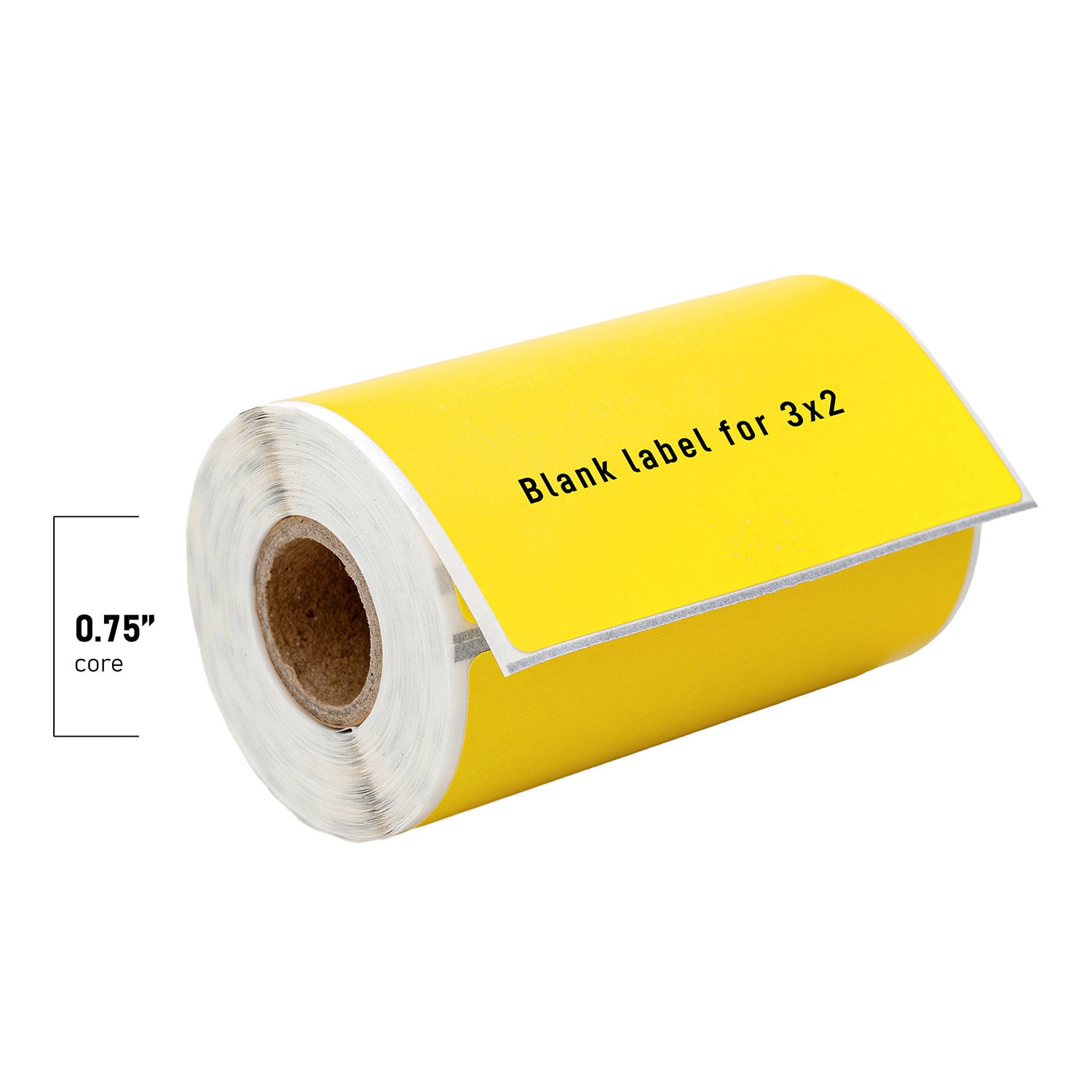 12 Rolls, 3x2 YELLOW Zebra Compatible Labels on a 3/4 CORE, Mobile ...