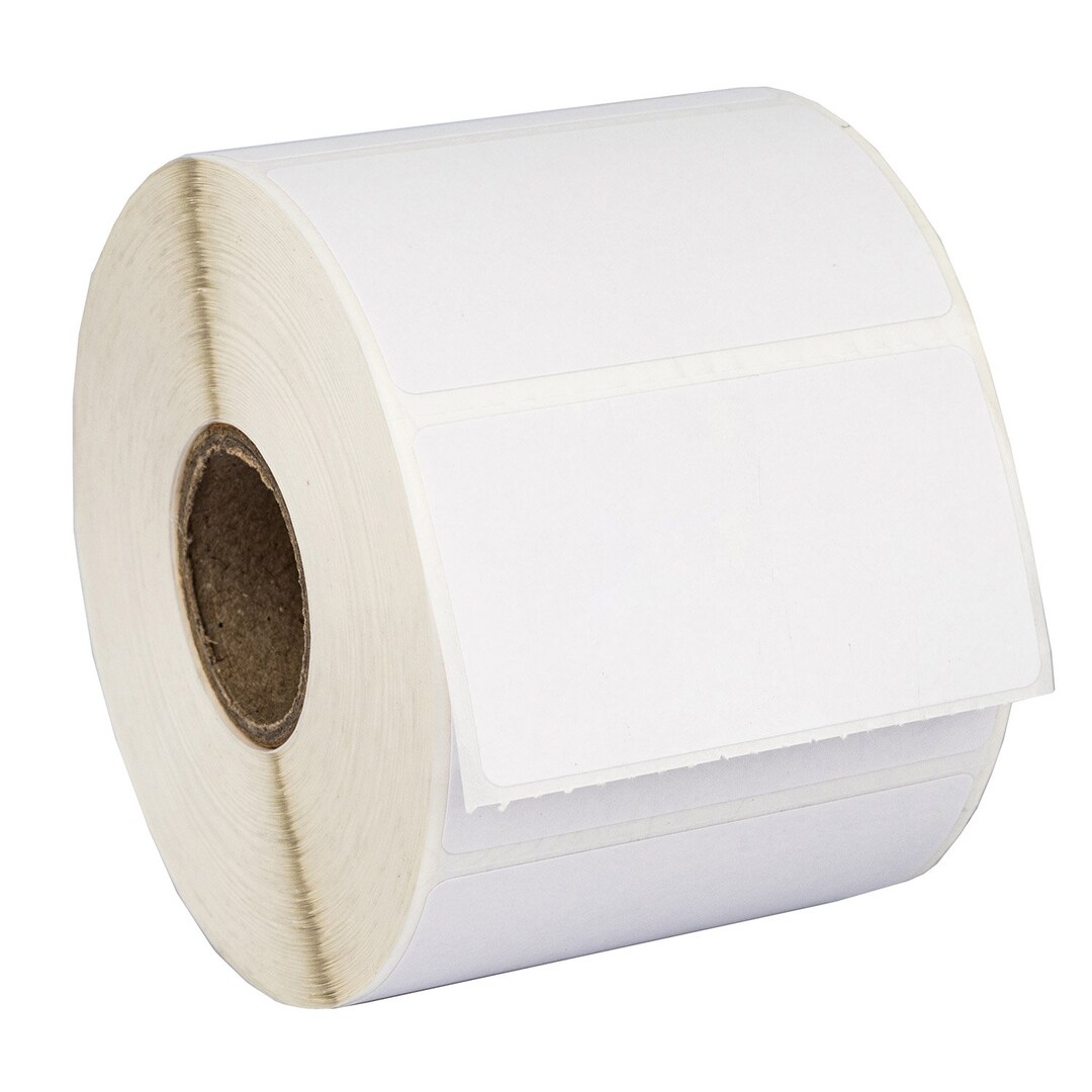 1 Roll 1,000 WHITE FREEZER Labels per Roll, Zebra Rollo Compatible 2.25 ...