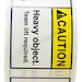 CAUTION HEAVY OBJECT Team Lift Required Stickers / Labels - 3 X 1.5 (3 ...