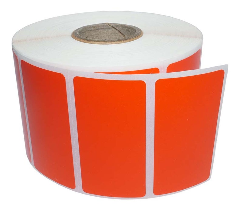 ZEBRA / Eltron COLOR 2 X 1 Direct Thermal ORANGE Labels 2 X 1 1 Roll of ...