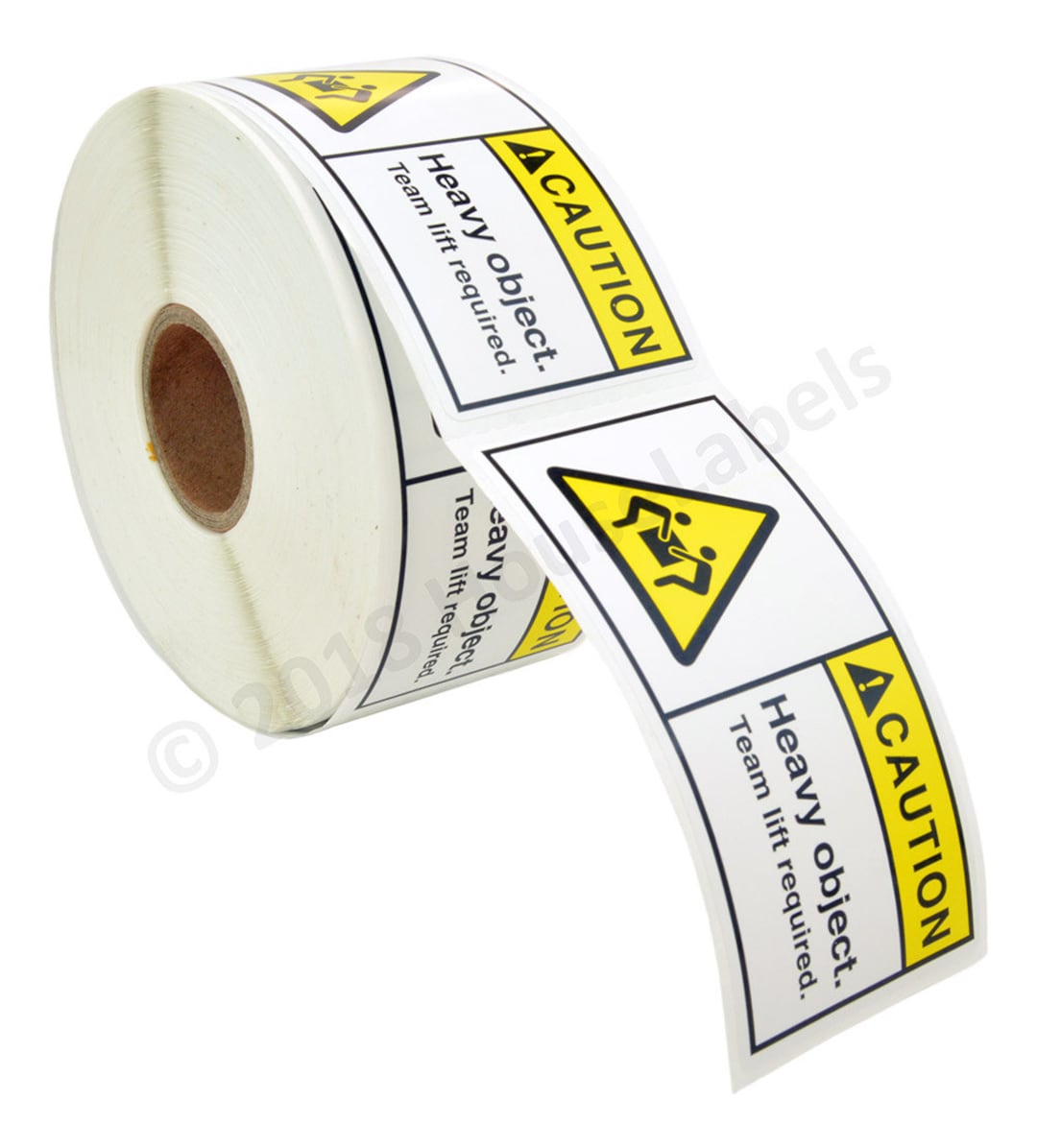 CAUTION HEAVY OBJECT Team Lift Required Stickers / Labels - 3 X 1.5 (3 ...