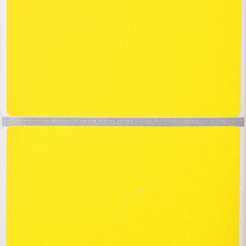 12 Rolls, 3x2 YELLOW Zebra Compatible Labels on a 3/4 CORE, Mobile ...