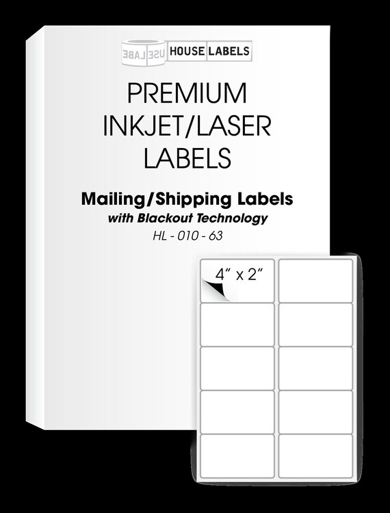 200 Sheets 2000 Labels Same Size as 8163 5163 BLOCKOUT / | Etsy