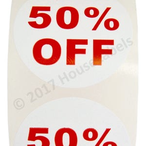 50% OFF DISCOUNT LABELS / Stickers 500 Labels/roll | Etsy