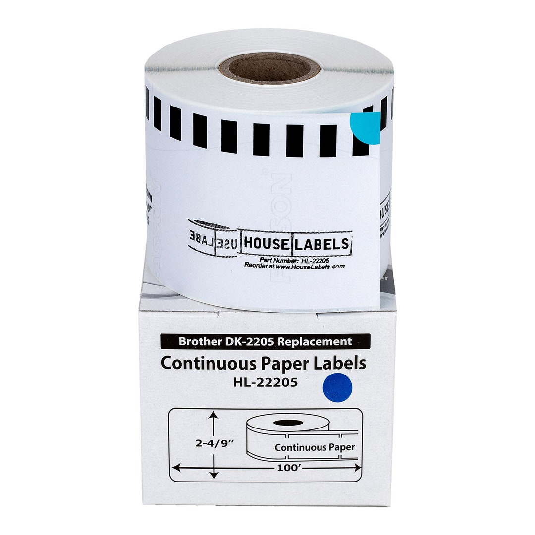 32 Rolls of Houselabels Remanufactured Compatible With BROTHER 2205 ...