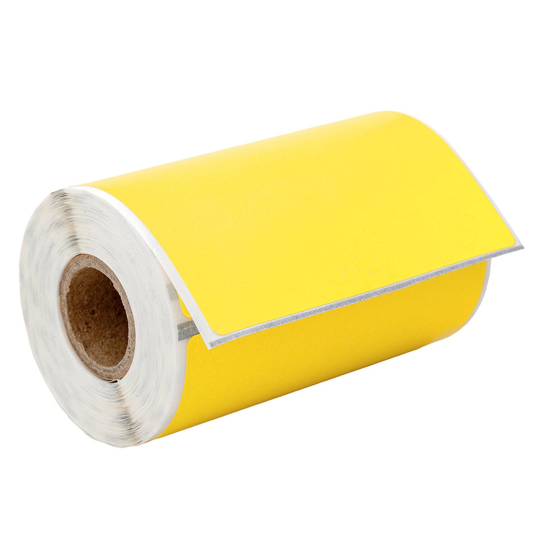 12 Rolls, 3"x2" YELLOW Zebra Compatible Labels on a 3/4" CORE, Mobile ...
