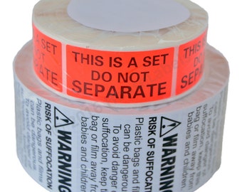 This is a Set Do Not Separate Label - Etsy
