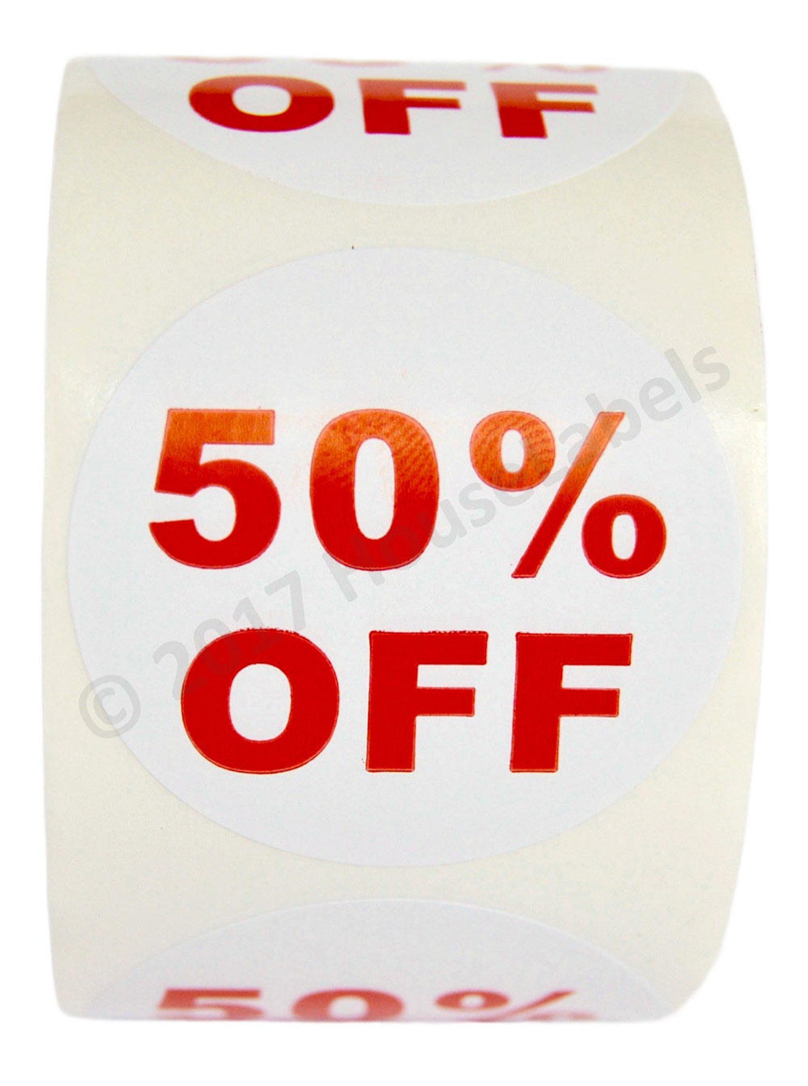 50% OFF DISCOUNT LABELS / Stickers 500 Labels/roll | Etsy