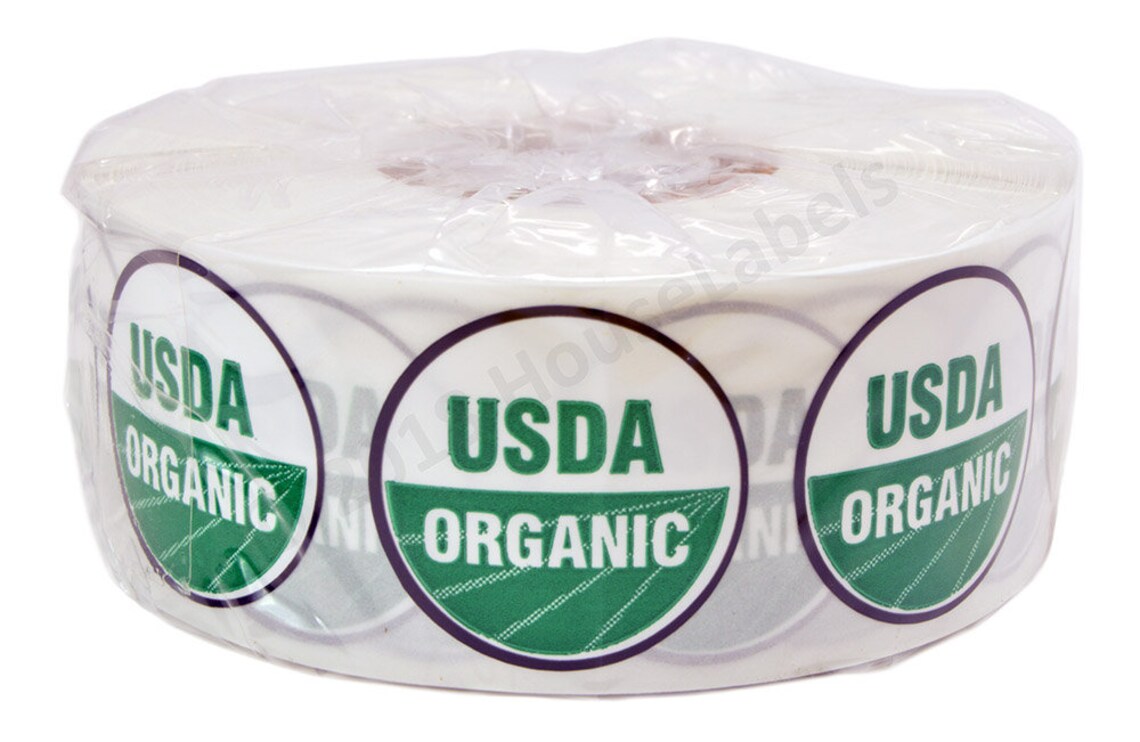 USDA ORGANIC Labels / Stickers 3 Rolls of 1000 3000 | Etsy