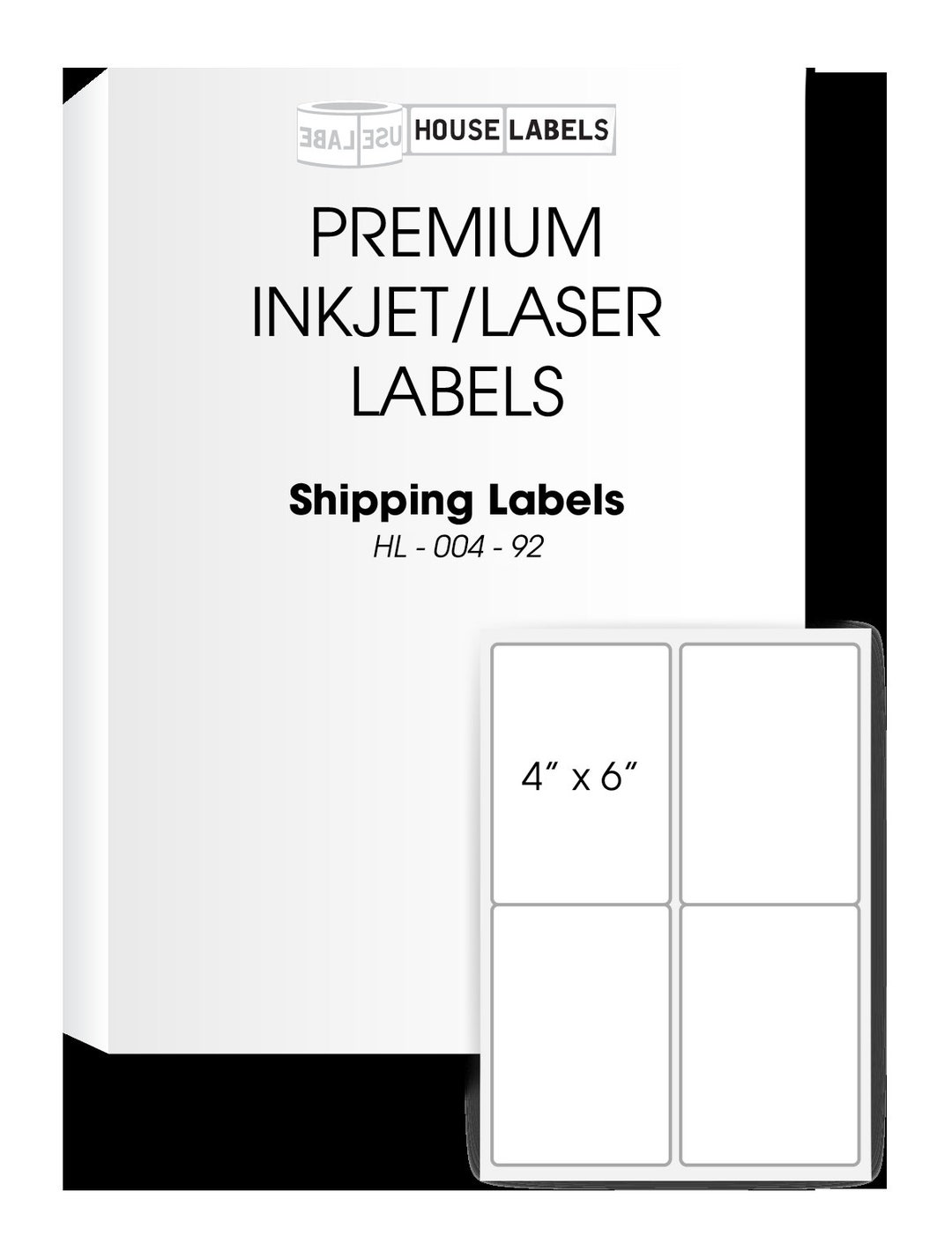 100 Sheets, Labels on Sheets 4 X 6 Labels (4" X 6") 400 Labels Total ...