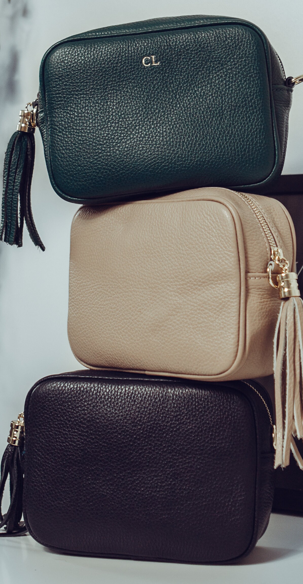 Leather Cross Body Over 20 Color Choices | Etsy