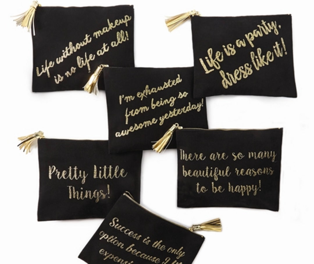 Makeup Bag - Choose From 4 Fun Designs - Etsy