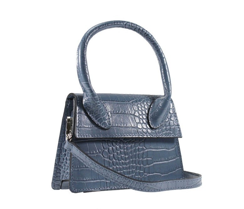 Mini Croc Bag With Monogram - Etsy UK