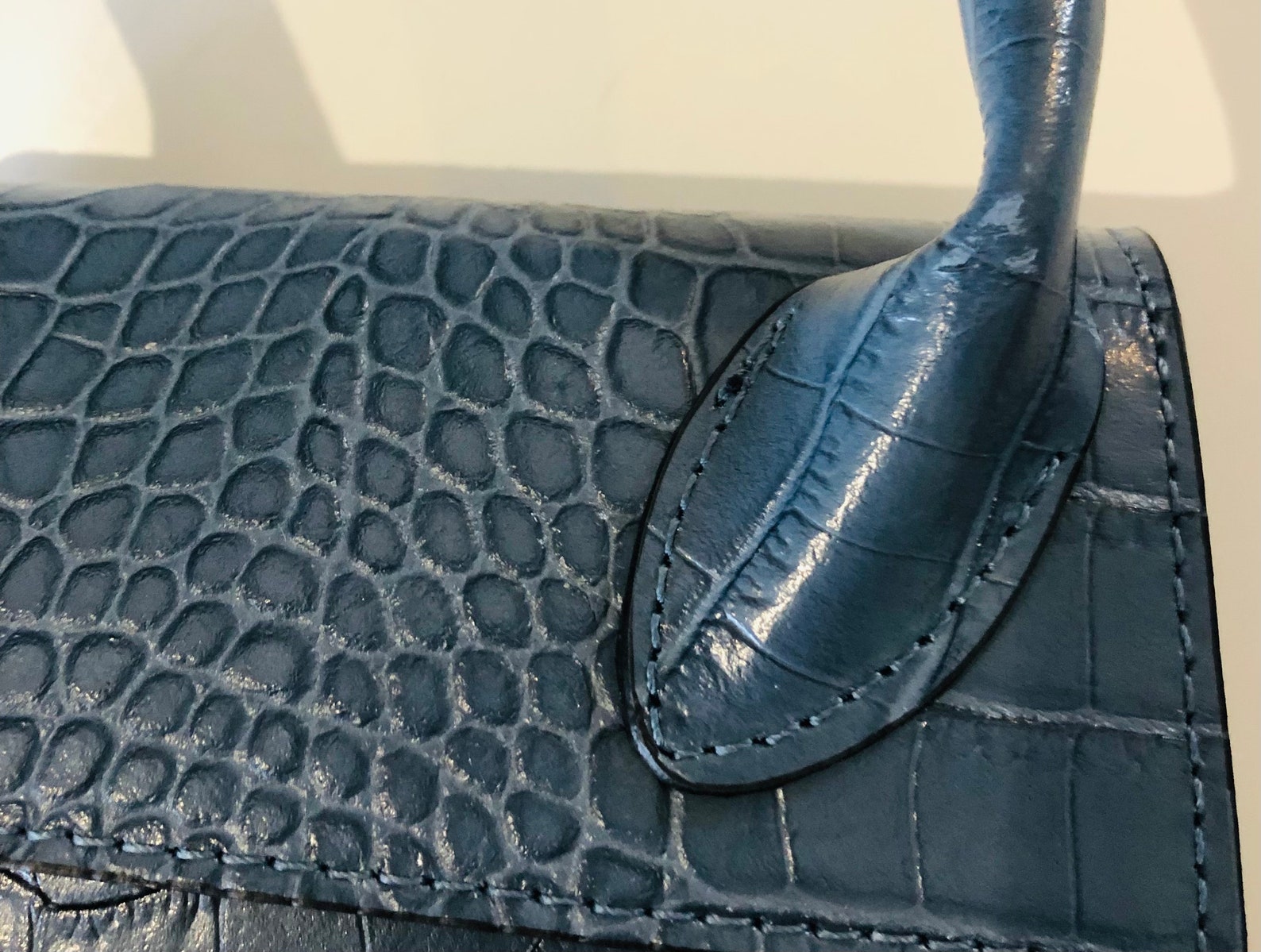 Mini Croc Bag With Monogram - Etsy UK