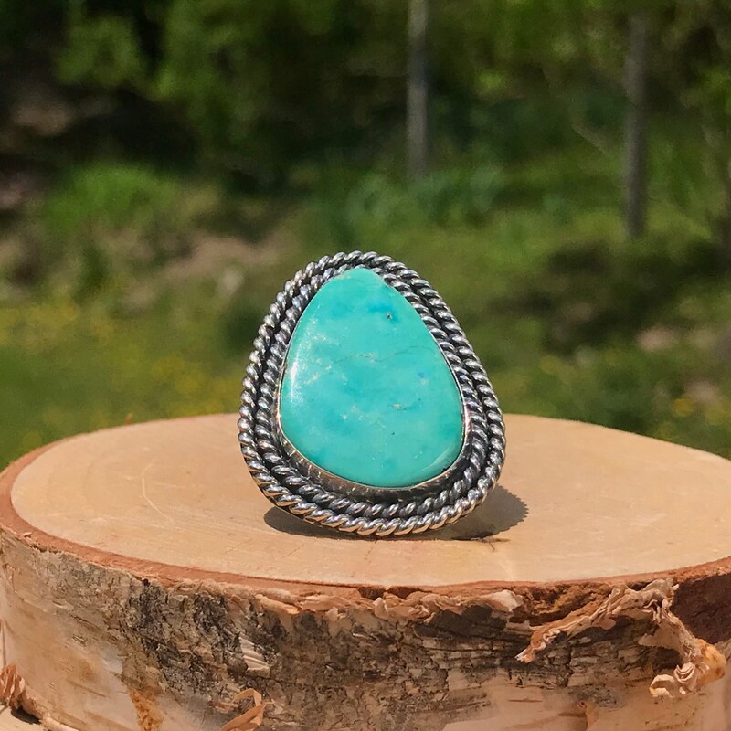 Large Turquoise Ring - Etsy