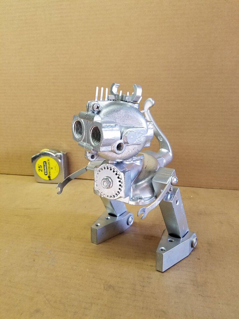 Scrap Metal Sculpture Alien Handmade Statue - Etsy