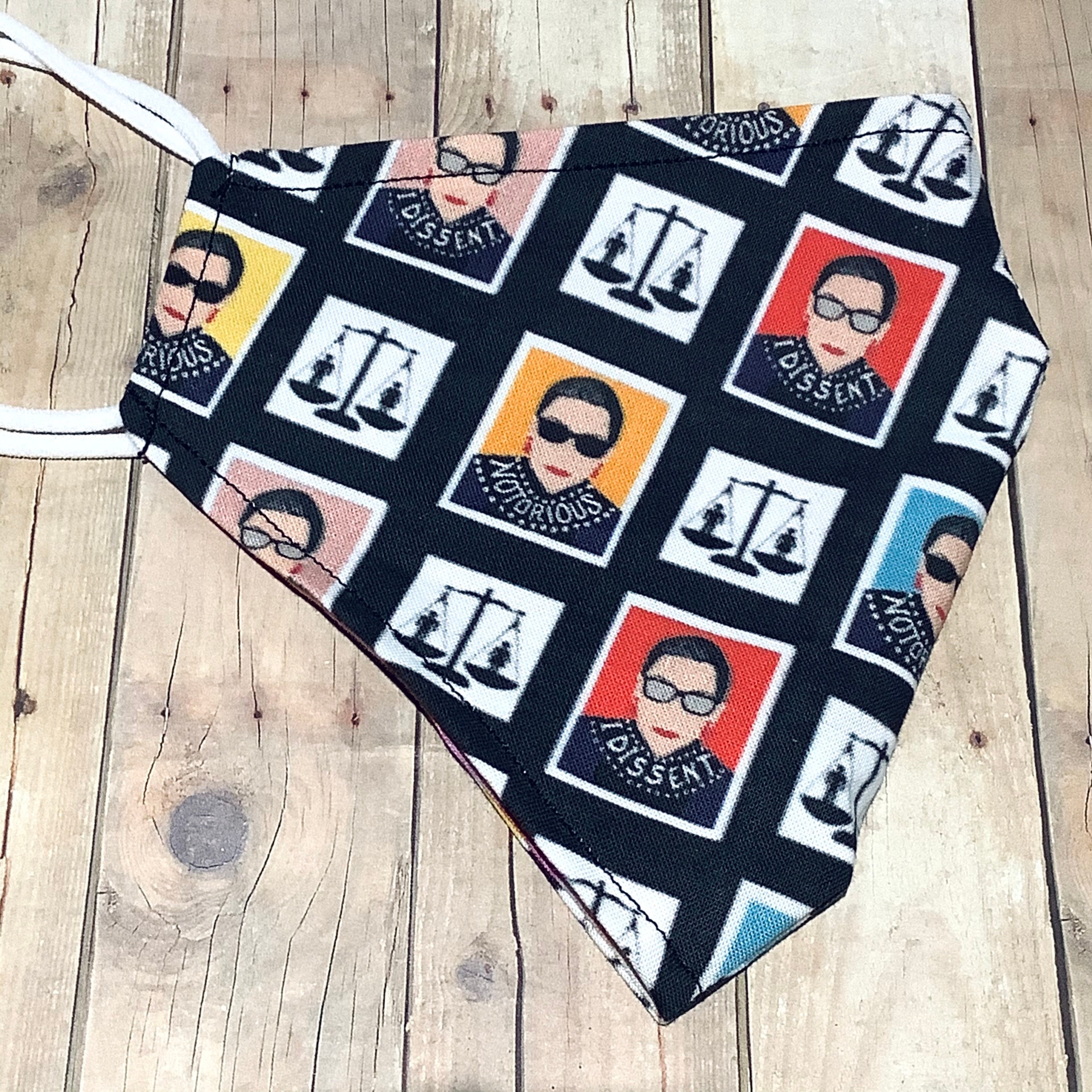 RBG Face Mask With Scales of Justice Ruth Bader Ginsburg Mask | Etsy