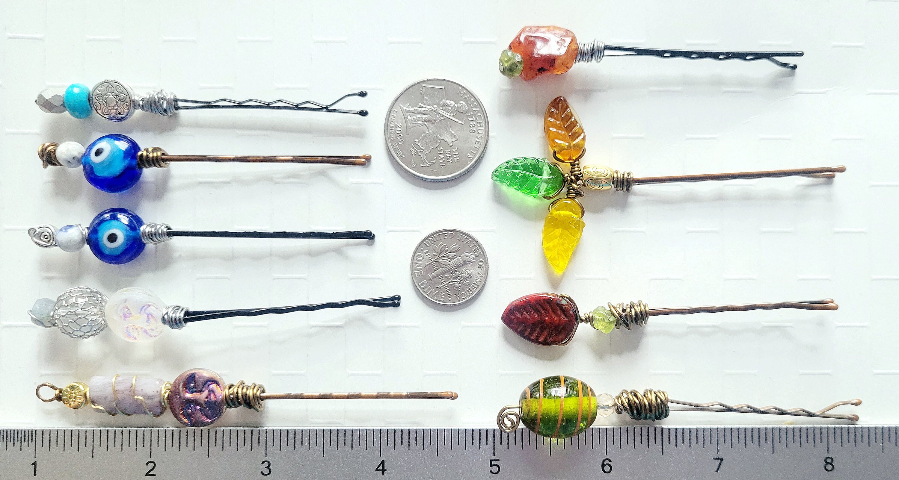 Beaded Bobby Pins, Hair Accessories for Best Friend, Crystal Hair Pin ...