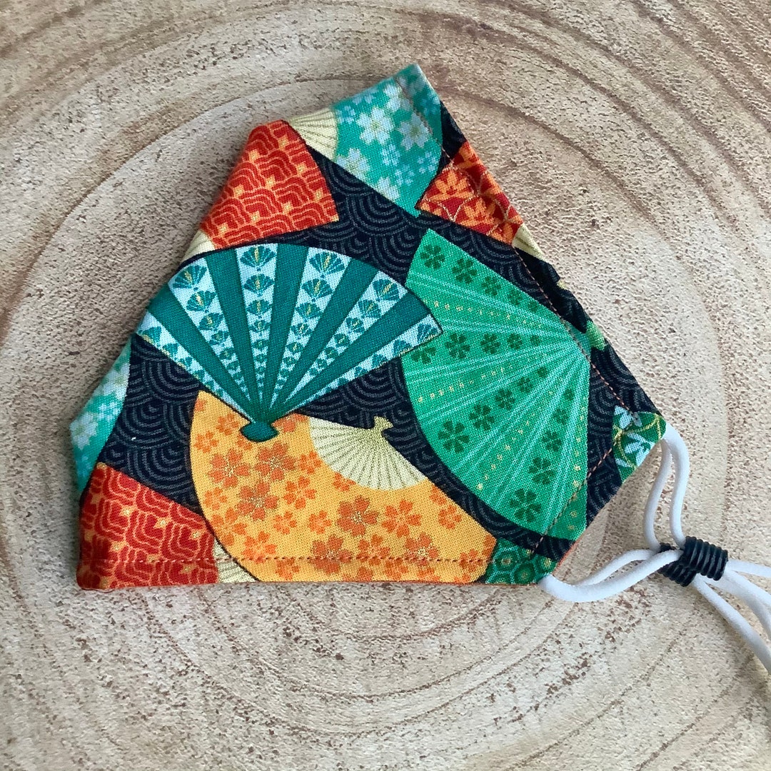 Two Layer Cotton Face Mask Reusable and Washable, Cone Style Mask ...