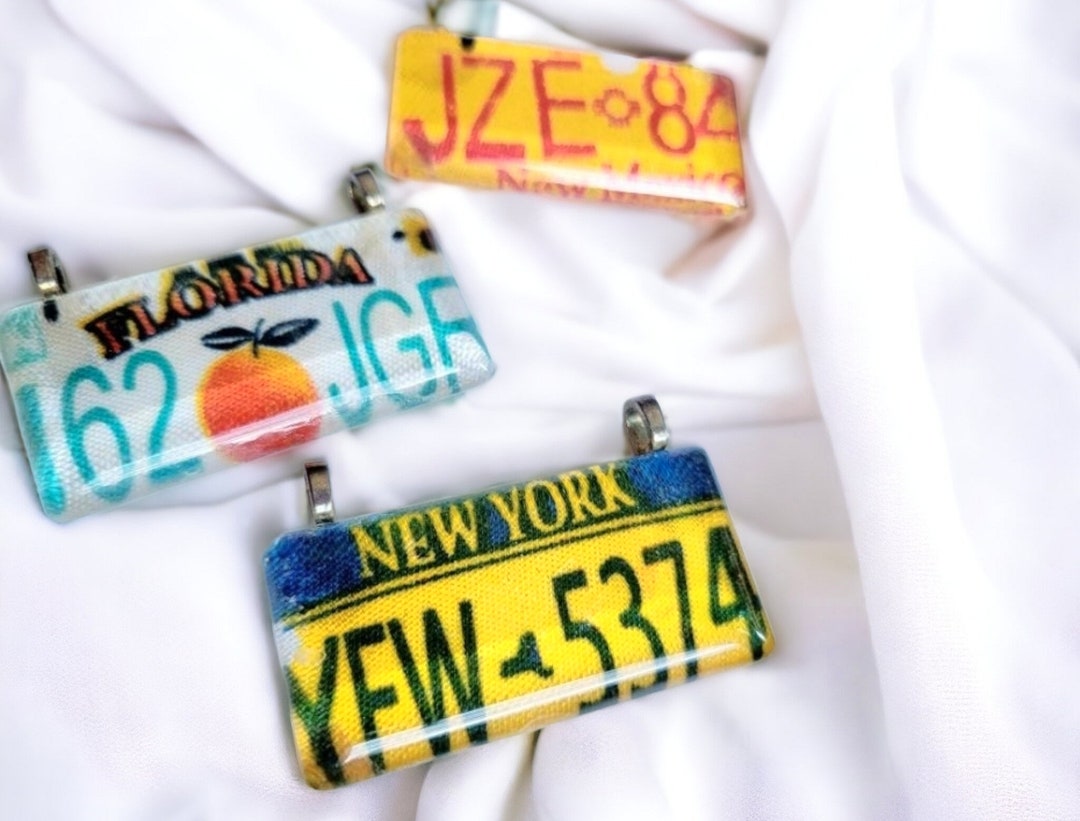 License Plate Necklace, License Plate Jewelry, New Mexico Necklace ...