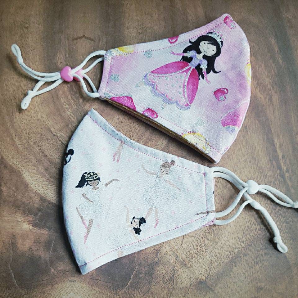 Pink Princess Mask for Children Ballerina Mask Cone Style - Etsy UK