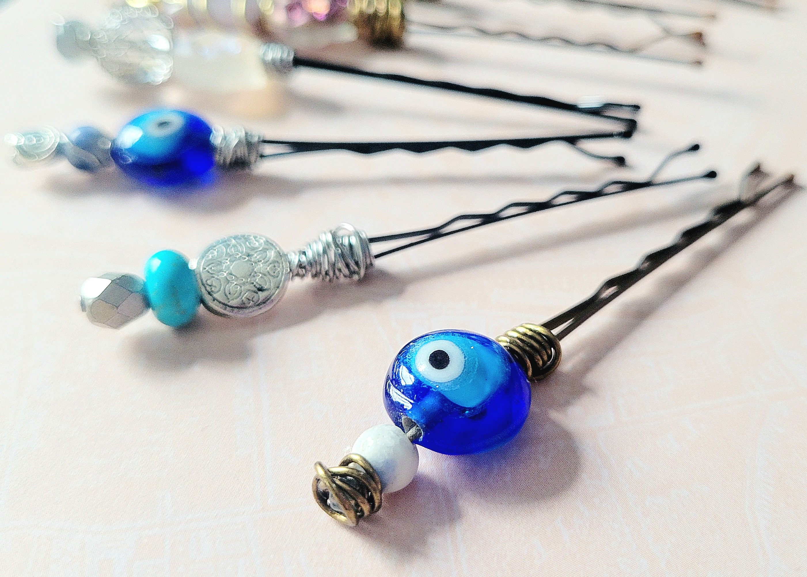 Beaded Bobby Pins, Hair Accessories for Best Friend, Crystal Hair Pin ...