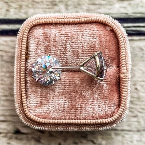 14K Gold Martini Claw Set Stud Earrings With OEC Old European Cut ...