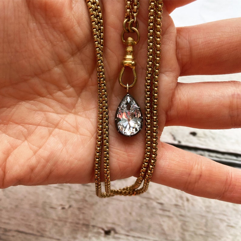 Georgian Victorian Style Antique Pear Cut Diamond Paste Cubic - Etsy