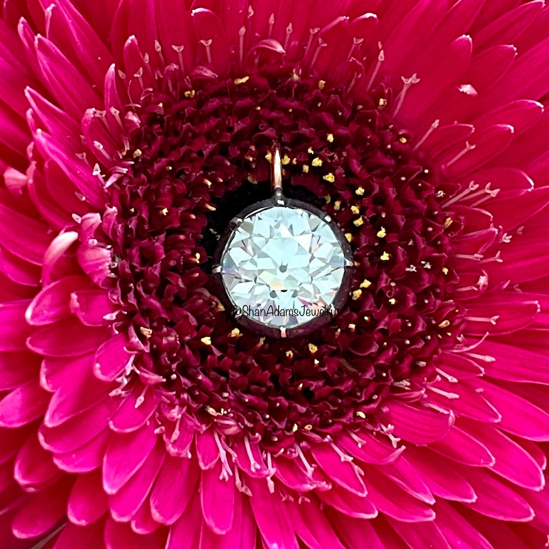 Georgian Victorian Style Old European Cut Diamond Paste Cubic Zirconia ...