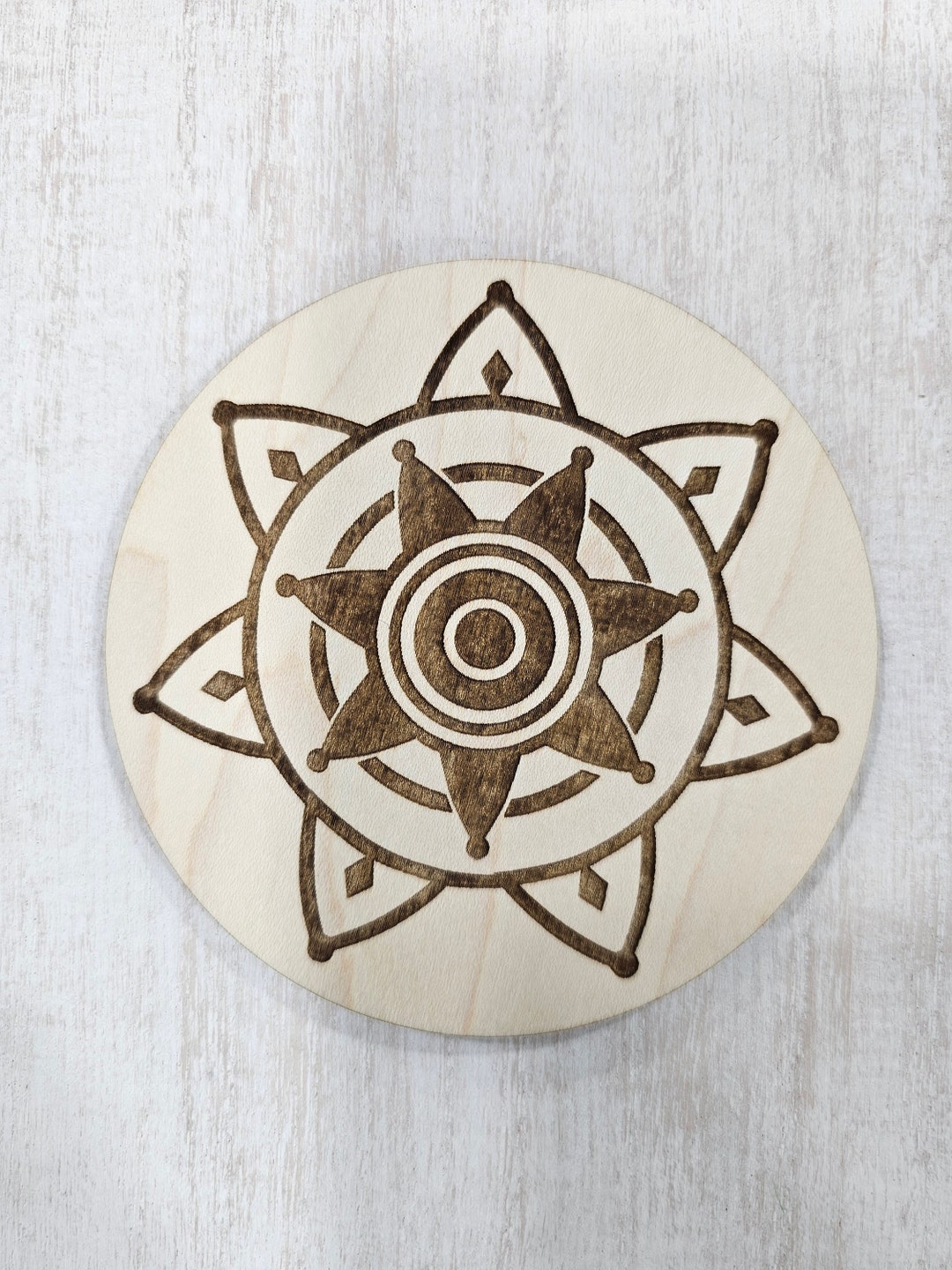 Crop Circle Crystal Grid Board, Sacred Geometry - Etsy