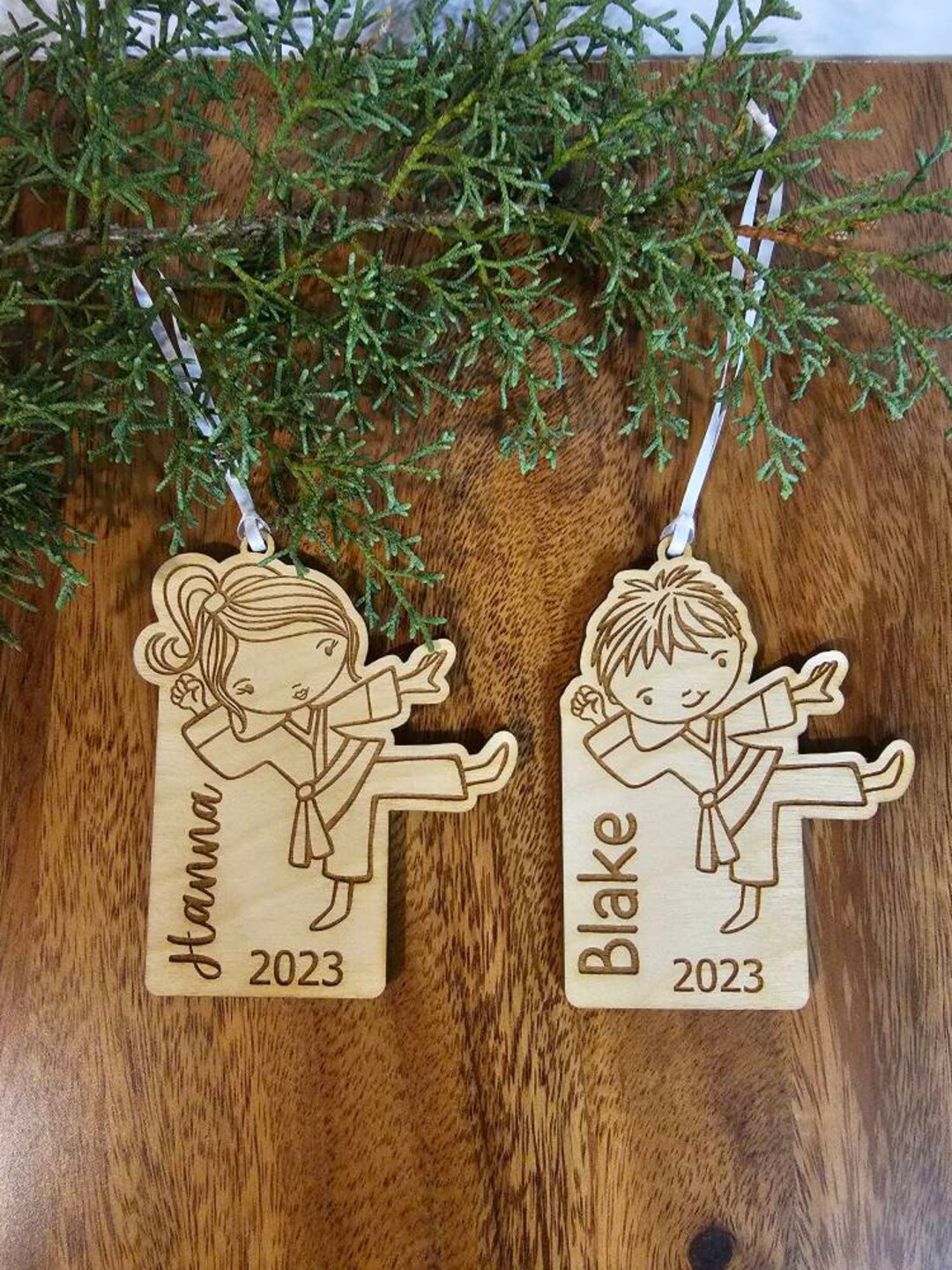 Karate Gift for Child, Personalized Kids Karate Ornament, Martial Arts ...