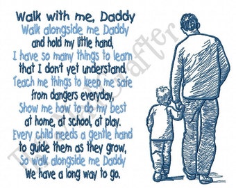 Walk with me daddy | Etsy