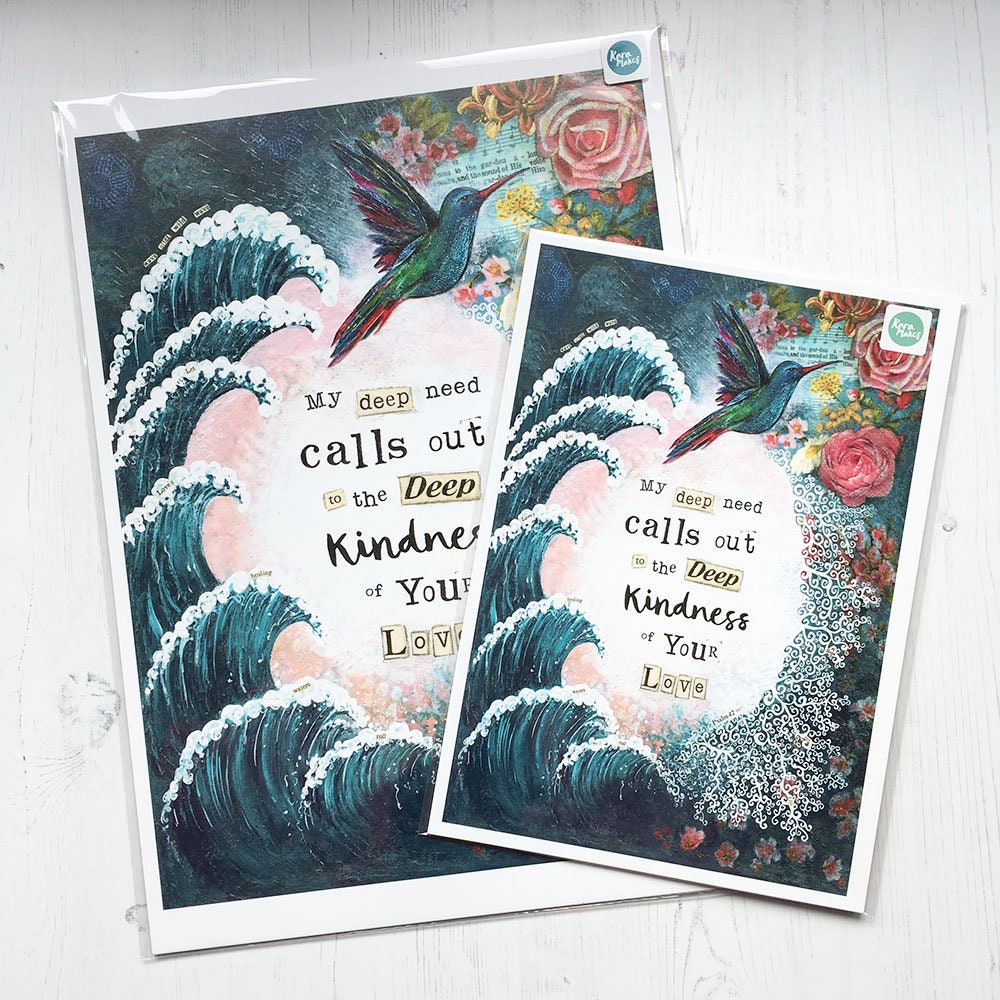 Fine Art Print 'my Deep Need Calls Out to the Deep Kindness of Your ...