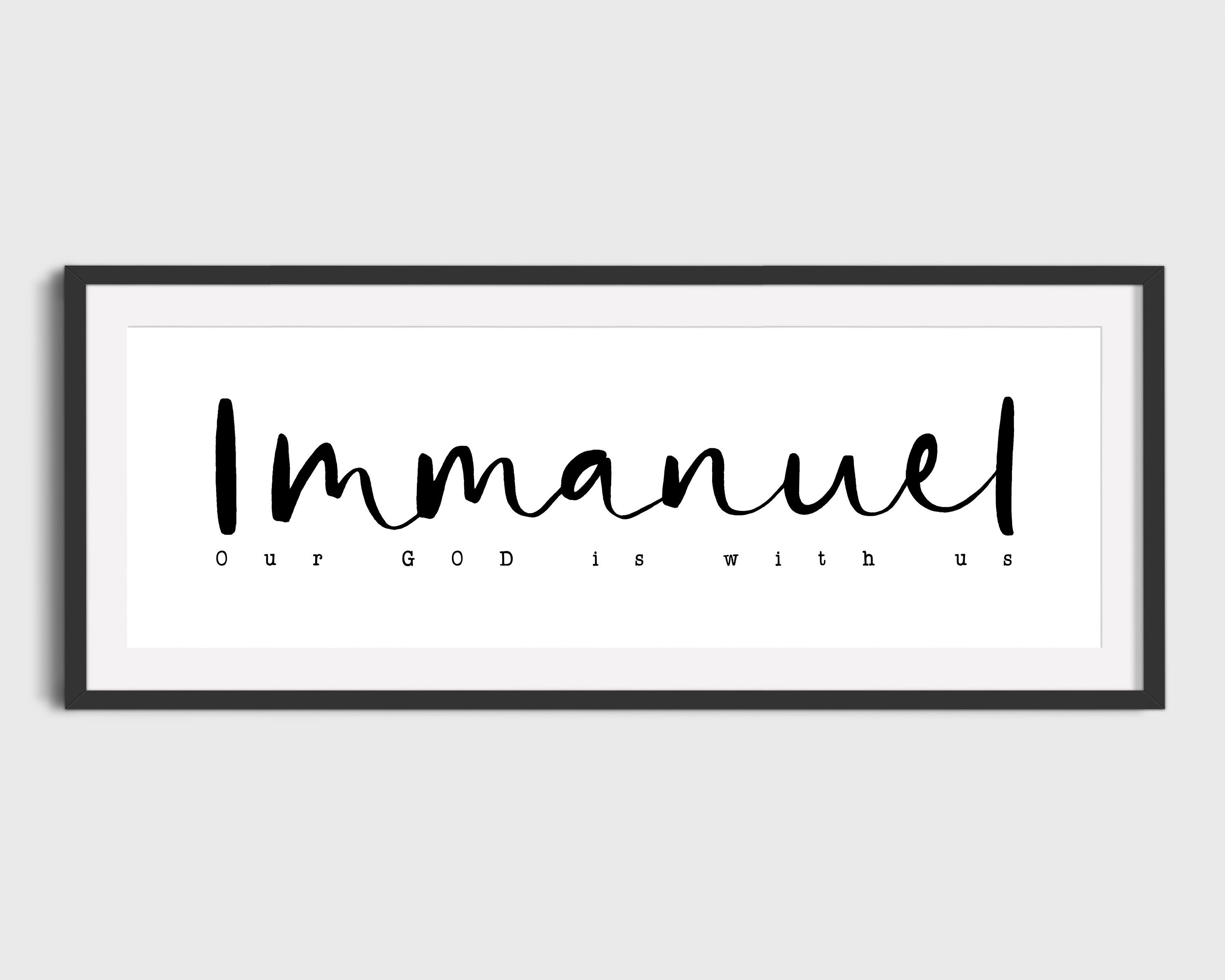 Immanuel Hebrew Tattoo