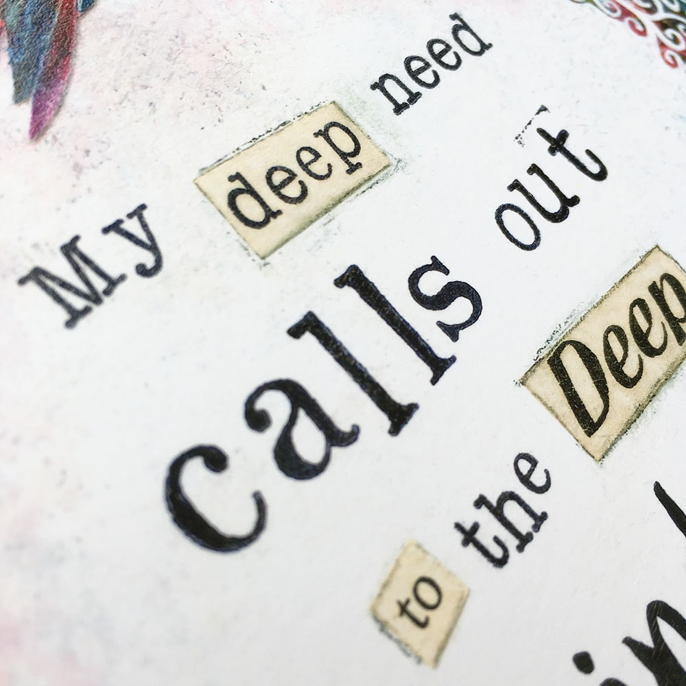 Fine Art Print 'my Deep Need Calls Out to the Deep Kindness of Your ...